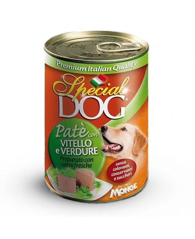 Monge Special Dog Premium Pate Veal/Vegetables konzerva 400gr