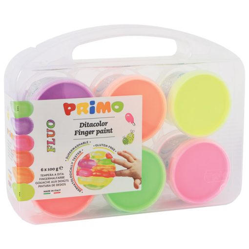 Tempere za prste 100g x6 Fluo boja CMP 2214TD6FLUO, PRIMO