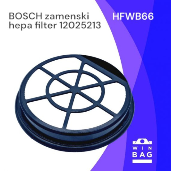 HEPA FILTER ZA BOSCH 12025213/BGC05A220A ART. HFWB66