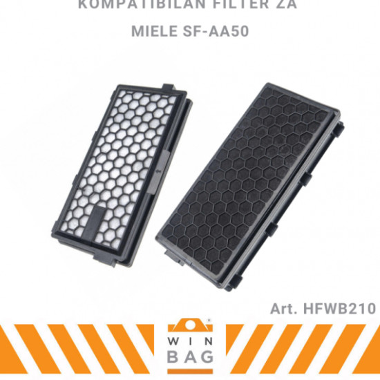 HEPA FILTER ZA MIELE – ZAMENSKI SA KARBONSKOM ZAŠTITOM HFWB210