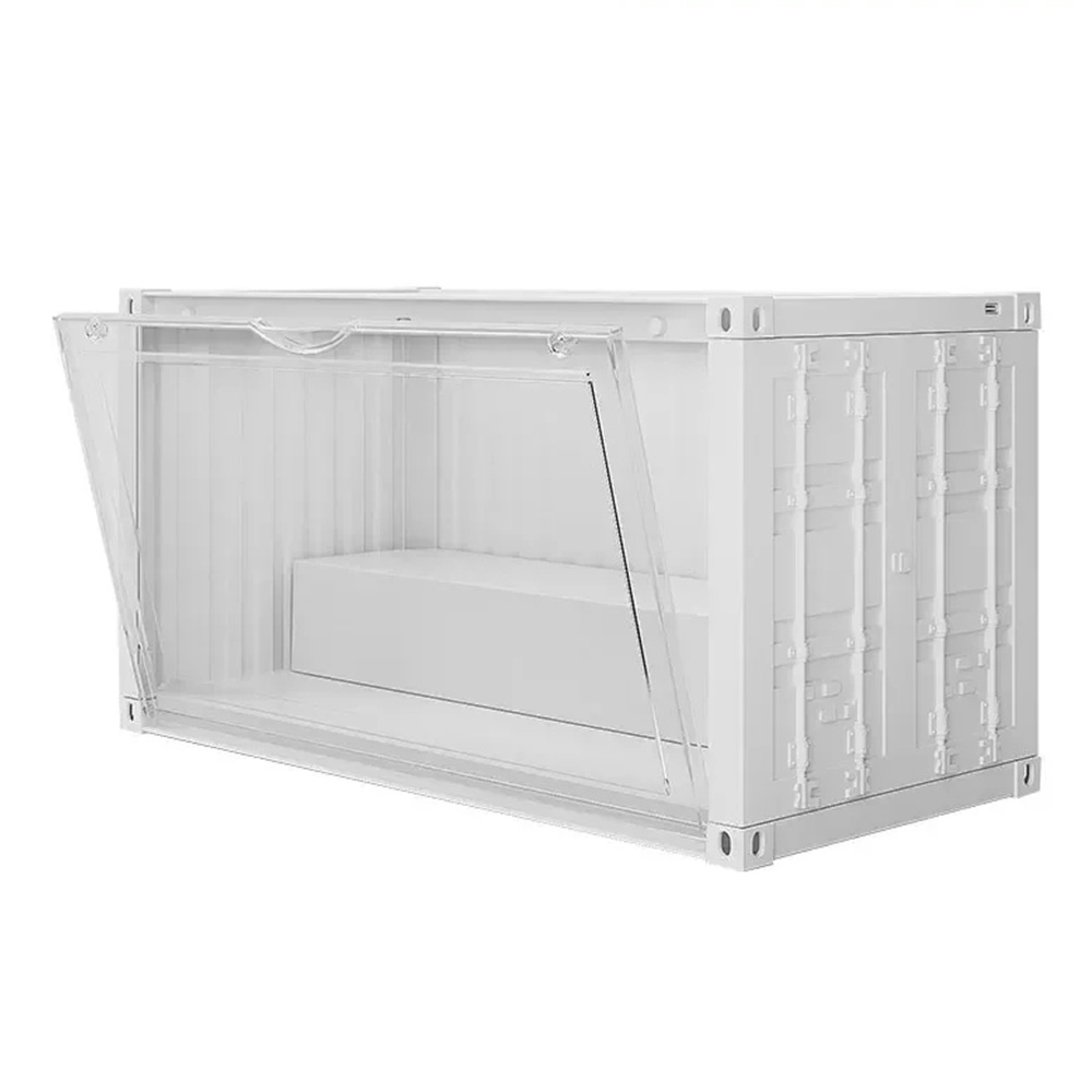 Container Display Box With Light (White)