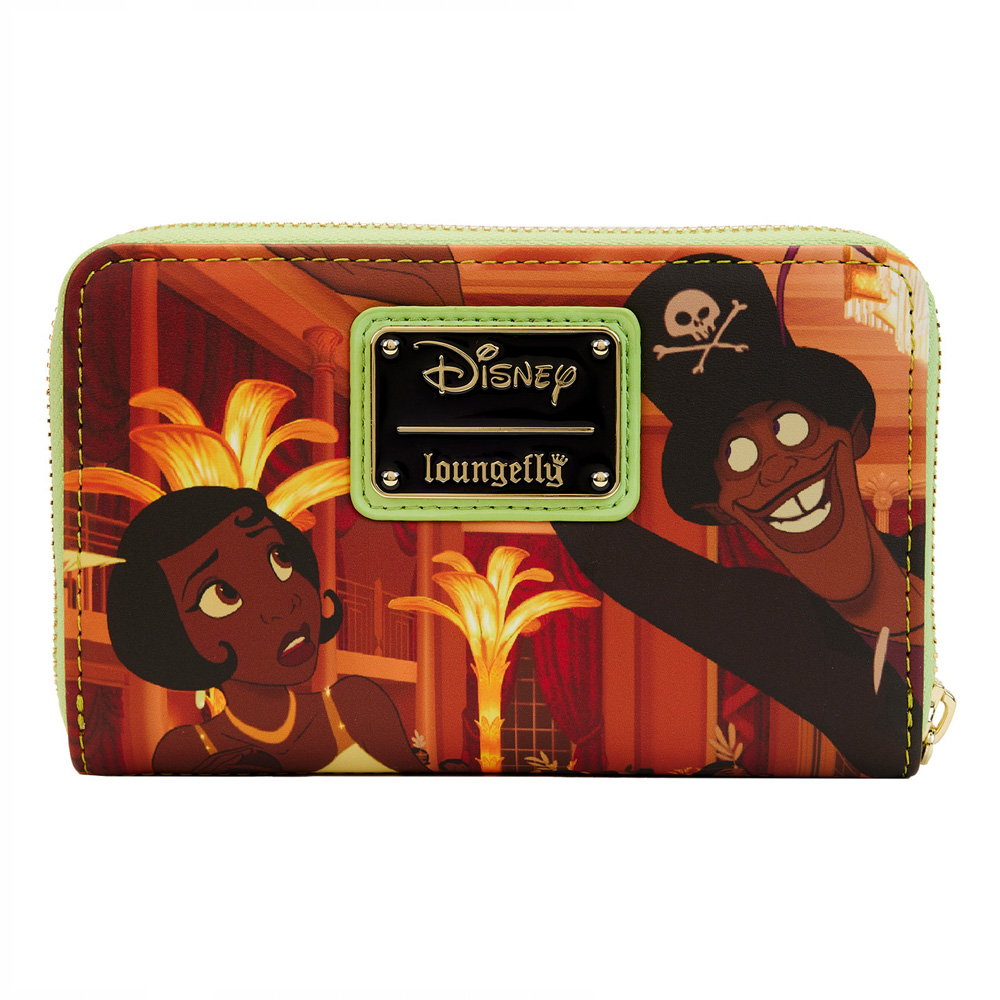 Disney Princess And The Frog Scene Zip Around Wallet