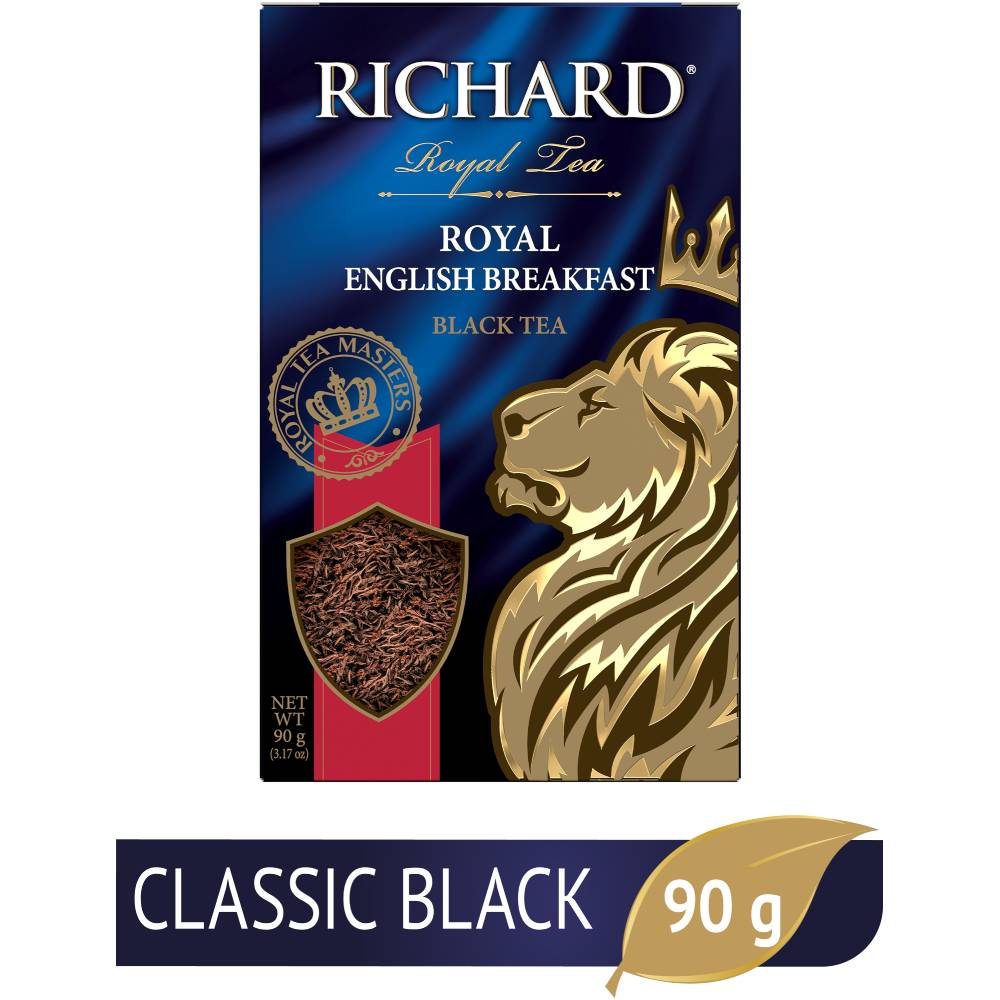 RICHARD Royal English Breakfast - Mešavina kenijskog, indijskog i cejlonskog crnog čaja, 90g rinfuz