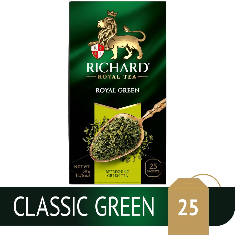 RICHARD Royal Green - Kineski zeleni čaj, 25x2g0g