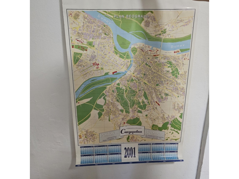 Mapa Beograda 2001