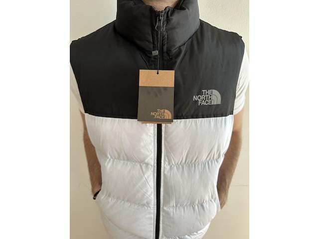 The North Face prsluk crno beli TNF6