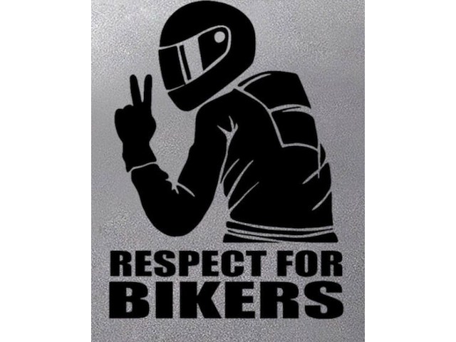 Nalepnica Respect for BIKERS za bajkere