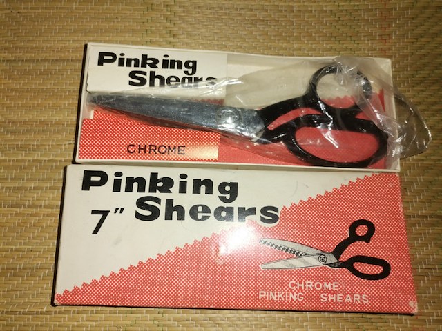 Vintage Pinking Shears Chrome 7 Makaze