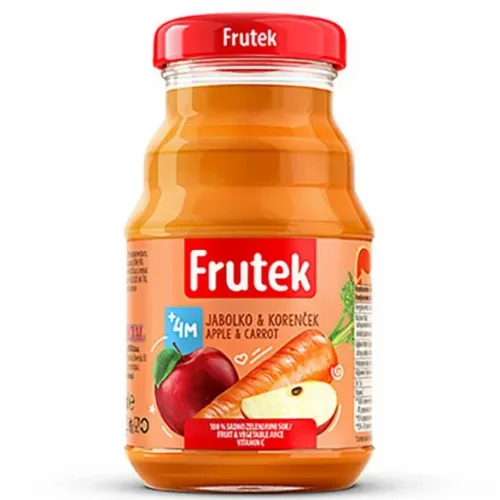 FRUTEK sok od šargarepe i jabuke 125 ml 4M+