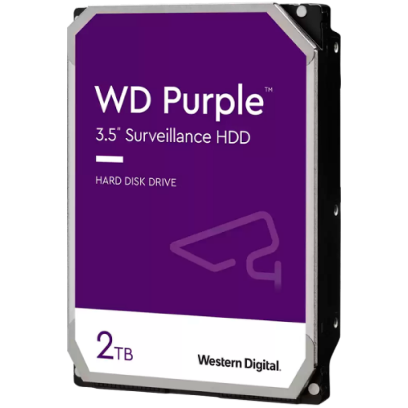 WESTERN DIGITAL HDD AV WD Purple (3.5'', 2TB, 256MB, 5400 RPM, SATA 6 Gb/s)