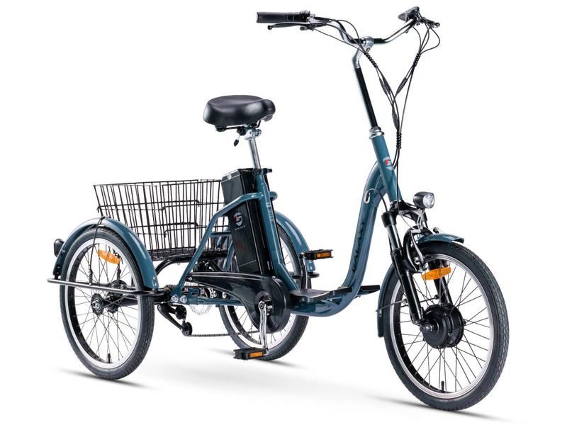 GALAXY Električni tricikl 20" VIGO (250W 36V/10.4Ah lithium) plava