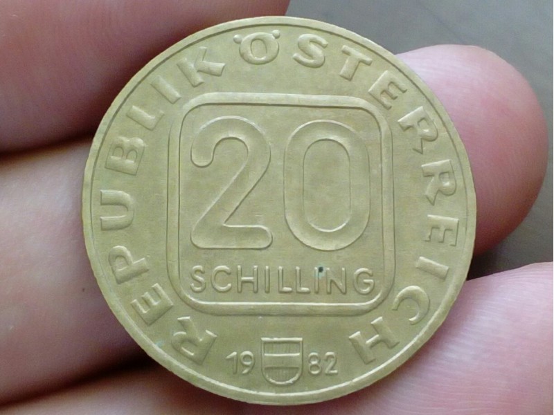 Austrija, 20 silinga 1982, jubilarac