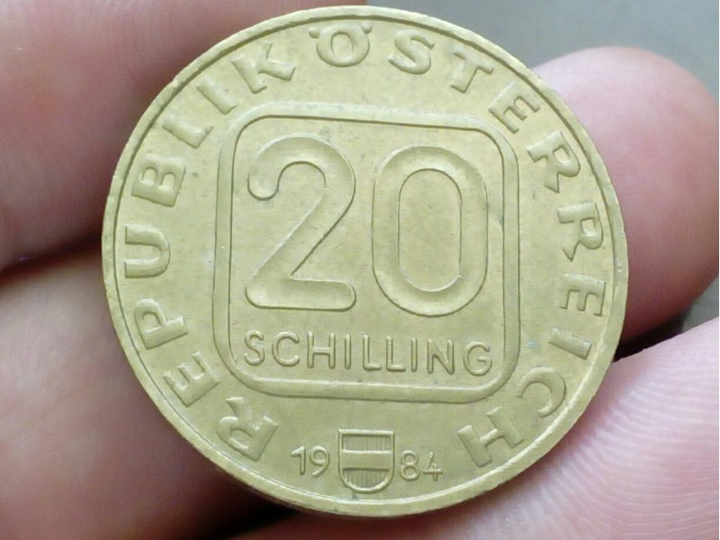 Austrija, 20 silinga 1984, jubilarac