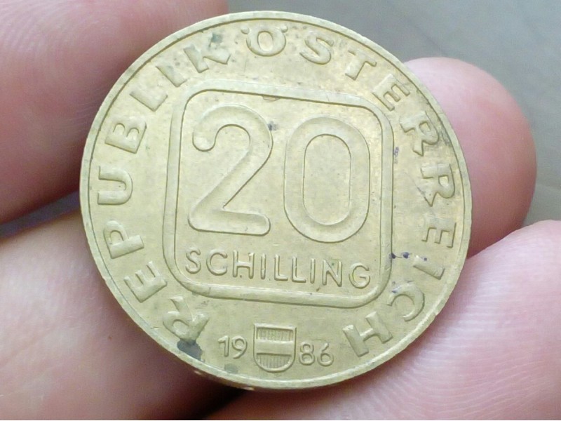 Austrija, 20 silinga 1986, jubilarac