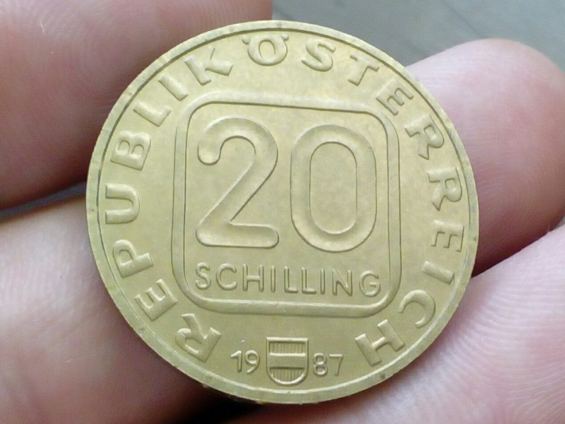 Austrija, 20 silinga 1987, jubilarac