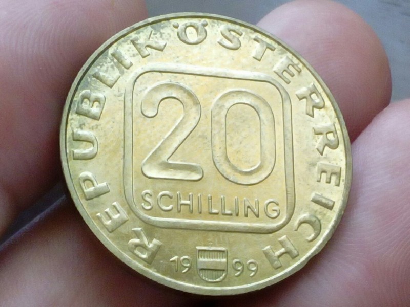 Austrija, 20 silinga 1999, jubilarac