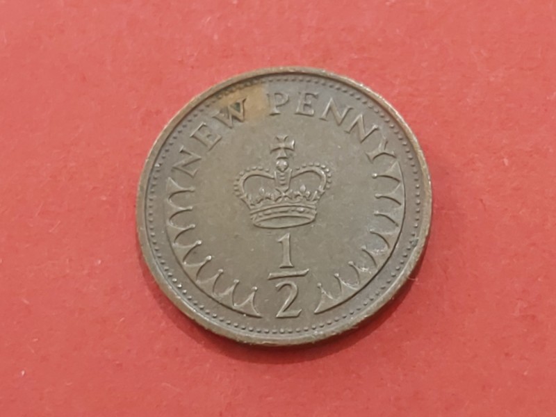 Britanija - 1/2 penny 1975 god