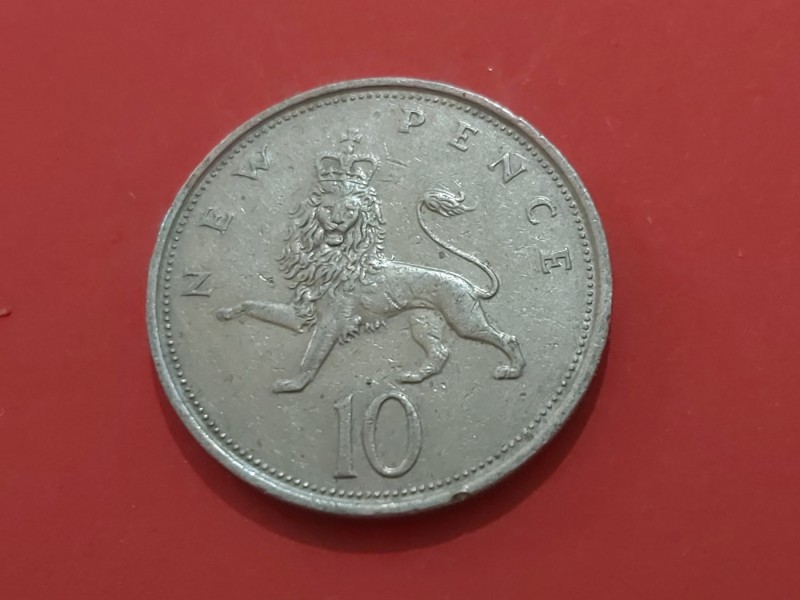 Britanija - 10 shilling 1973 god