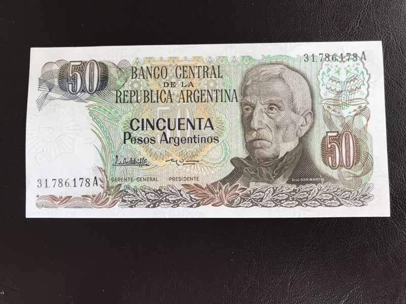 ARGENTINA 50 PEZOSA. UNC.