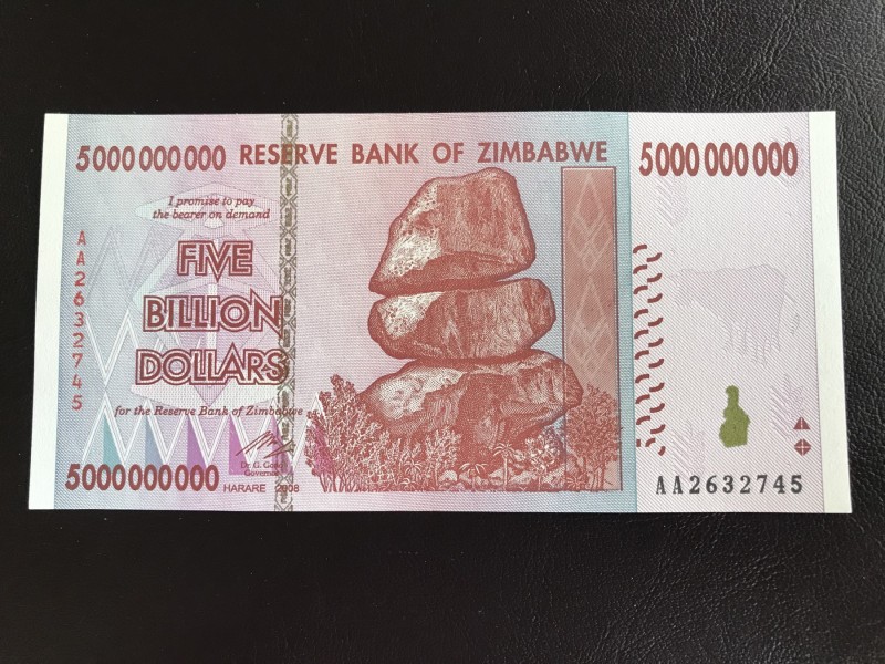 ZIMBABVE 5 MILIJARDI DOLARA. UNC.