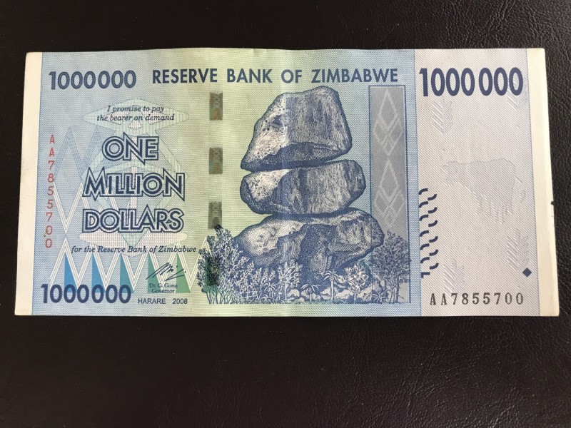 ZIMBABVE 1 MILION DOLARA.XF.