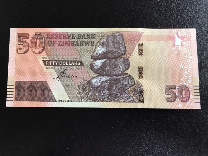 ZIMBABVE 50 DOLARA. UNC.2020.