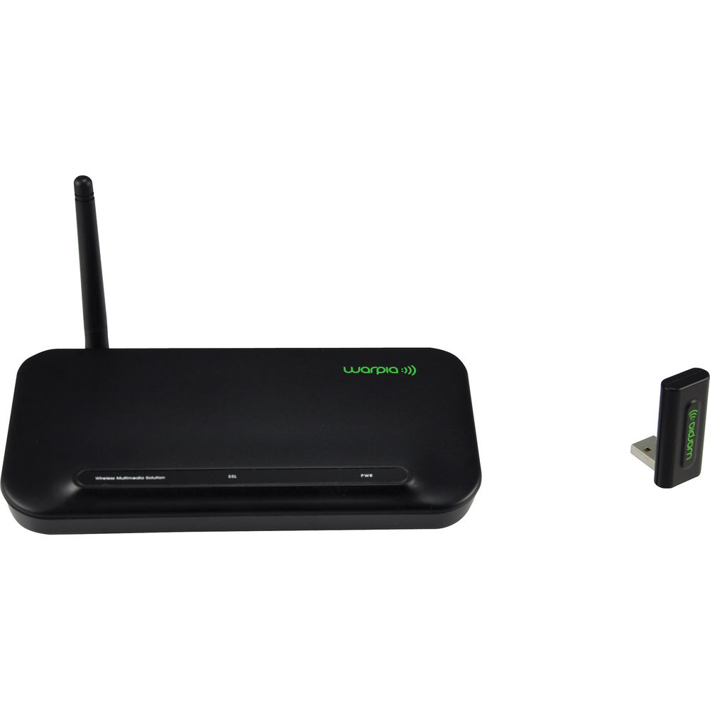 Warpia - StreamHD Wireless PC to TV Display Adapter With HDMI, VGA & Stereo Audio