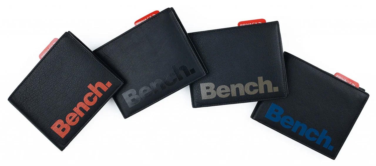 BENCH MUŠKI NOVCANIK KOŽA BLK RED