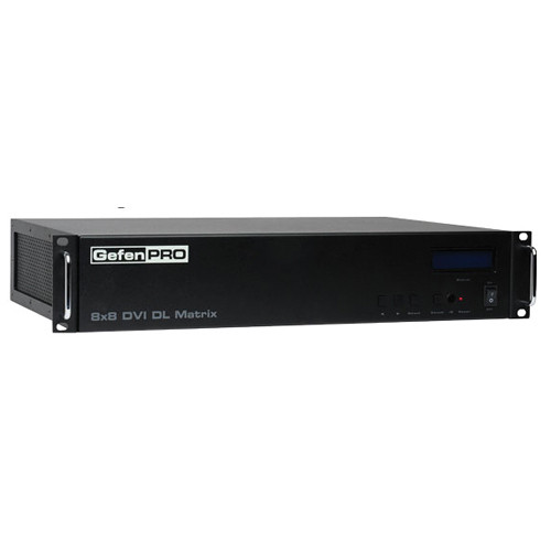 Gefen 8x8 GefenPRO DVI KVM Dual Link Matrix Router with Push Button Control