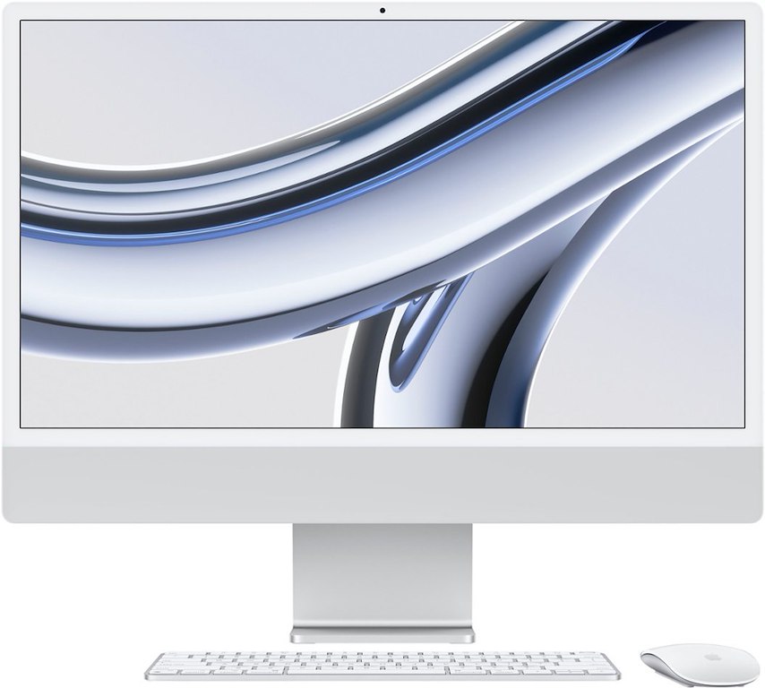 Apple - iMac 24" All-in-One - M3 chip - 8GB Memory - 512GB (Latest Model) - Silver