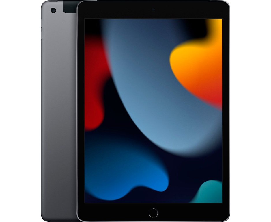 Apple - 10.2-Inch iPad (9th Generation) with Wi-Fi + Cellular - 64GB - Space Gray (Unlocked)