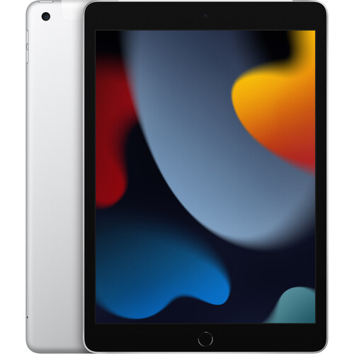 Apple 10.2" iPad (9th Gen, 64GB, Wi-Fi + 4G LTE, Silver)