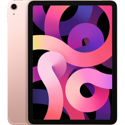 Apple 10.9" iPad Air (4th Gen, 64GB, Wi-Fi + 4G LTE, Rose Gold)