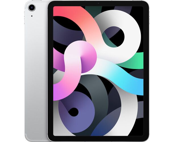 Apple 10.9" iPad Air (4th Gen, 256GB, Wi-Fi + 4G LTE, Silver)