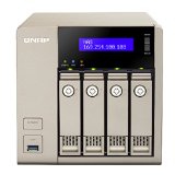 QNAP TVS-463-US 4-Bay AMD x86-based NAS, Quad Core 2.4GHz, 4GB RAM, 2 x 1GbE, 10G-ready (TVS-463-US)