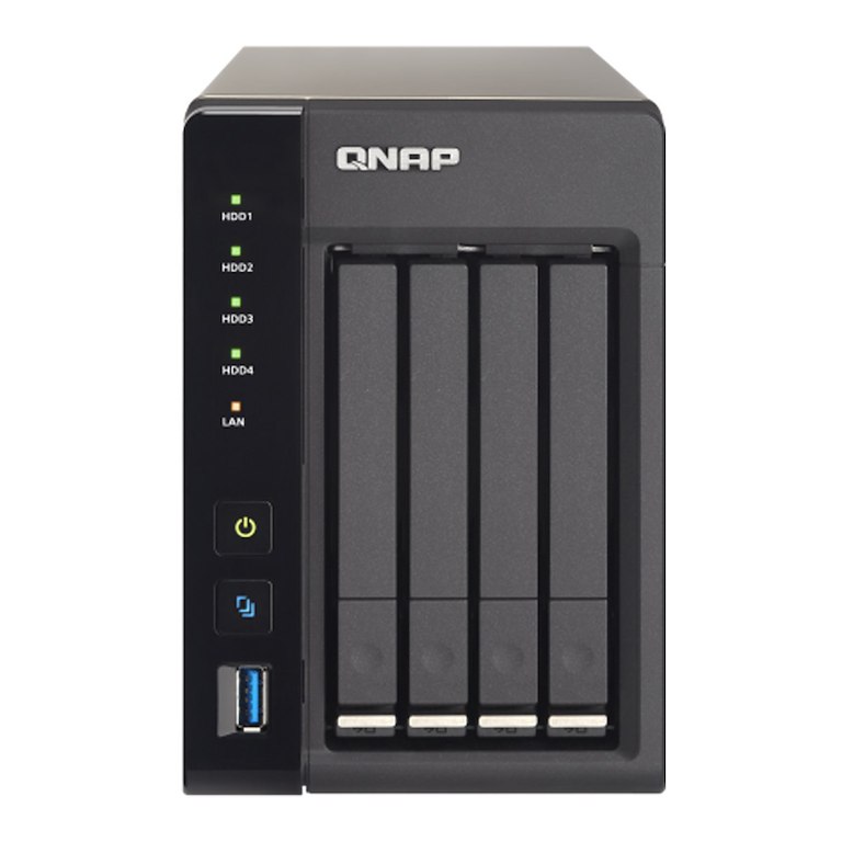 QNAP TS-453S Pro 4-Bay Slim NAS, Intel 2.0GHz Quad Core CPU with Media Transcoding, 2.5" SATA 6Gb/s (TS-453S-PRO-US)