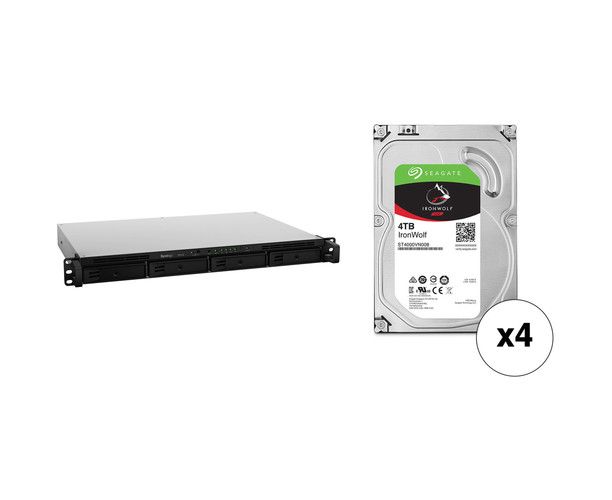 Synology 16TB RX418 NAS Expansion Unit Kit with Seagate NAS Drives (4 x 4TB)