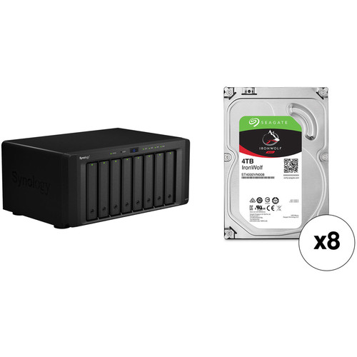 Synology DiskStation 32TB DS1819+ 8-Bay NAS Enclosure Kit with Seagate NAS Drives (8 x 4TB)