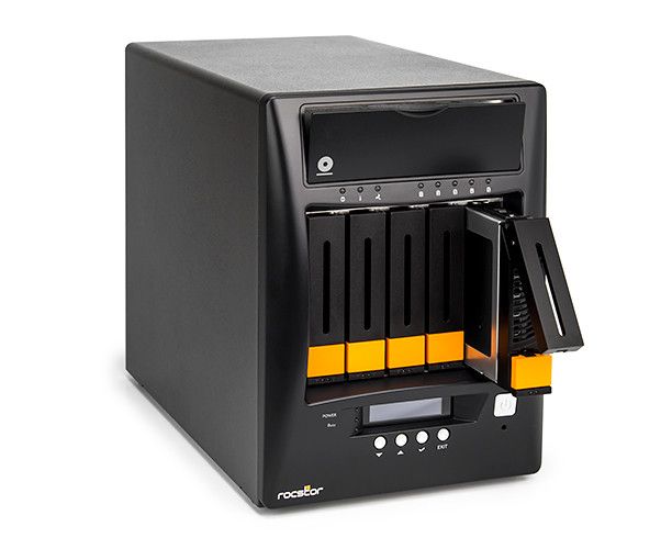 Rocstor Enteroc N56 Desktop NAS Server with Dual Gigabit Ethernet (30TB HDD)