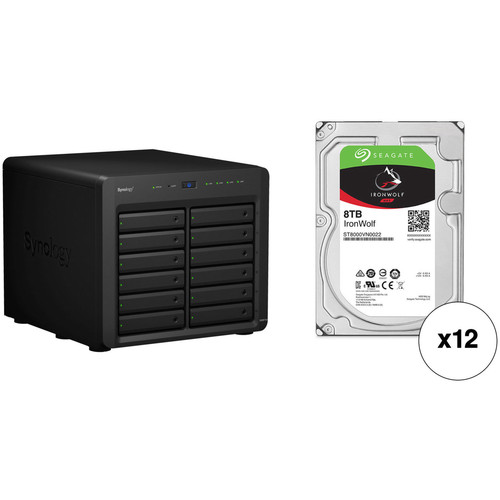 Synology DiskStation 48TB DS2419+ 12-Bay NAS Enclosure Kit with Seagate NAS Drives (12 x 4TB)