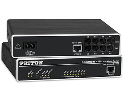 SN4118/JS/EUI - Patton Smartnode 4118 VoIP Gateway 8 FXS Ports