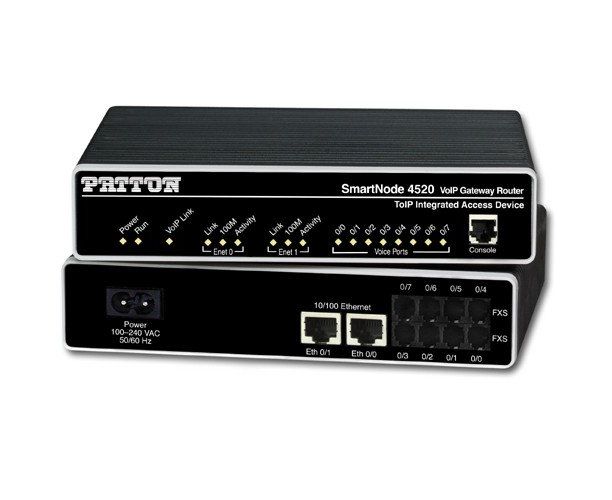 Patton Sn4528 4-Fxs 4-Fxo Gateway Router Sn4528/4Js4Jo/Eui