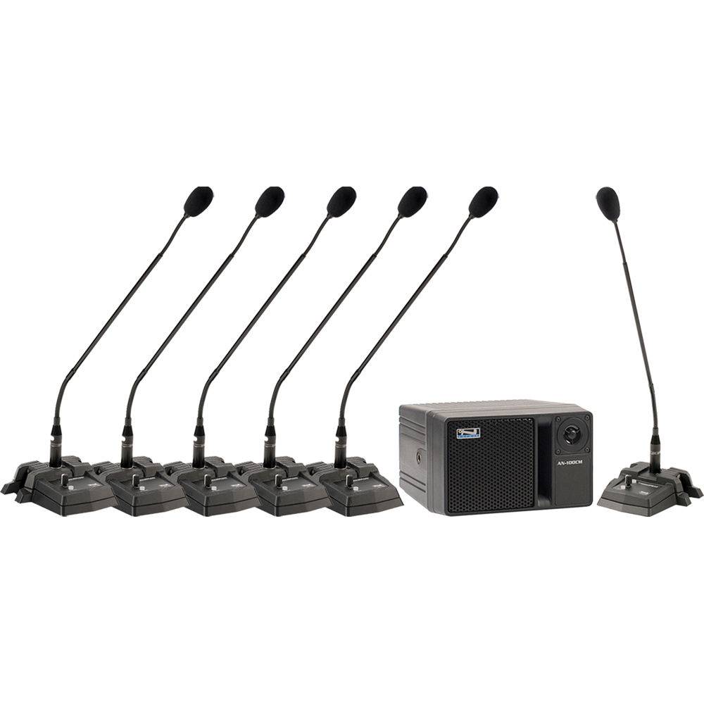 Anchor Audio Councilman CM-4W Conference Microphone Package with Wireless Mic