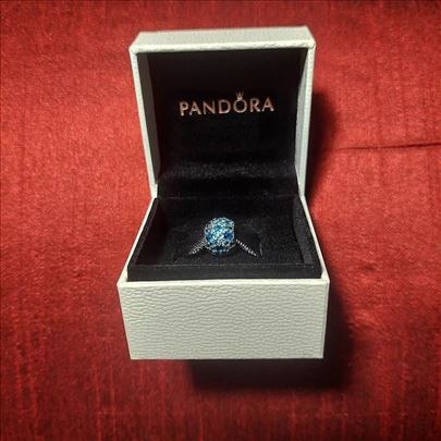 Mosaic Pave Ball Charm blue Pandora perla