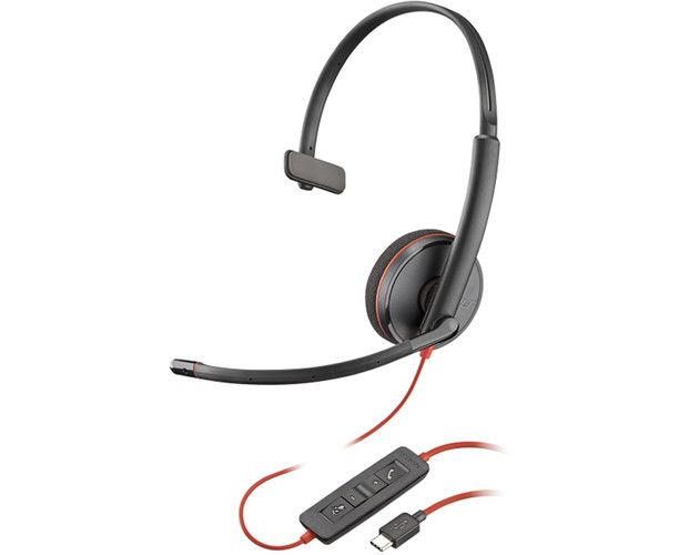 Plantronics Blackwire 3210 USB Type-C Corded Monaural UC Headset