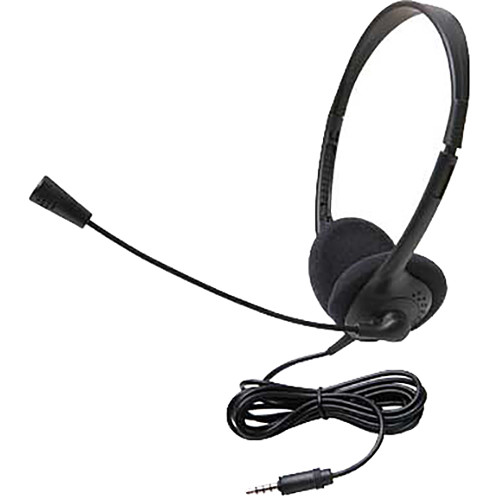 Califone 3065AVT-10L Lightweight Personal Multimedia Stereo Headset (3.5mm To Go Plug, Pack of 10)