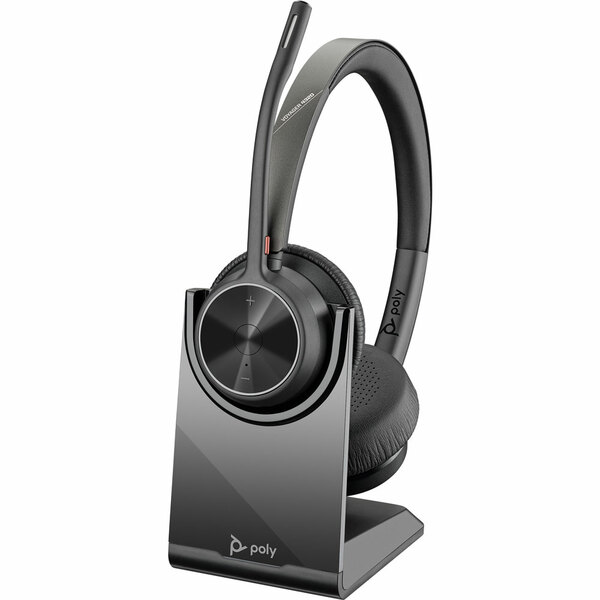 Plantronics Voyager 4320 UC Bluetooth Headset, USB-C, Charge Stand