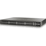 Cisco Systems SG500X-48P 48-Port Gigabit PoE with 4-Port 10-Gigabit Stackable Managed Switch