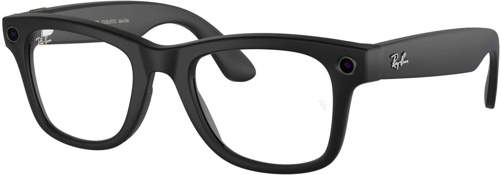 Ray-Ban Meta - Wayfarer (Standard) Smart Bluetooth Audio Glasses - Matte Black, Clear to G15 Green Transitions