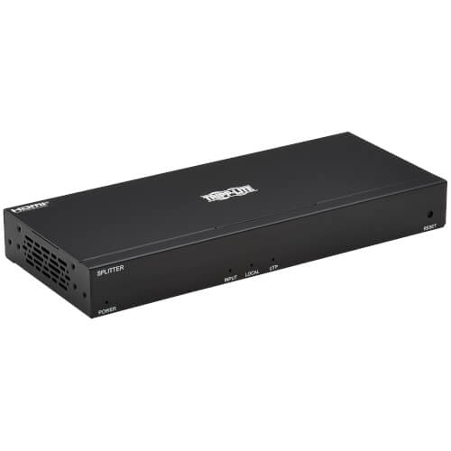 Tripp Lite 4-Port HDMI over Cat6 Splitter - 4K 60 Hz, HDR, 4:4:4, PoC, HDCP 2.2, 230 ft. (70.1 m), TAA